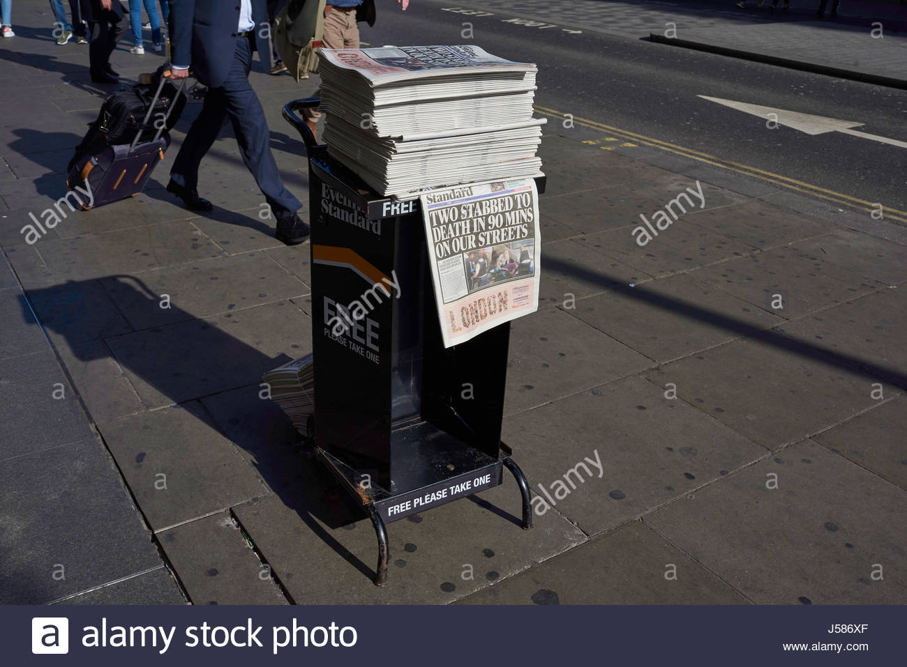 Sidewalk Newspaper Stand High Resolution Stock Photography and Images ...
