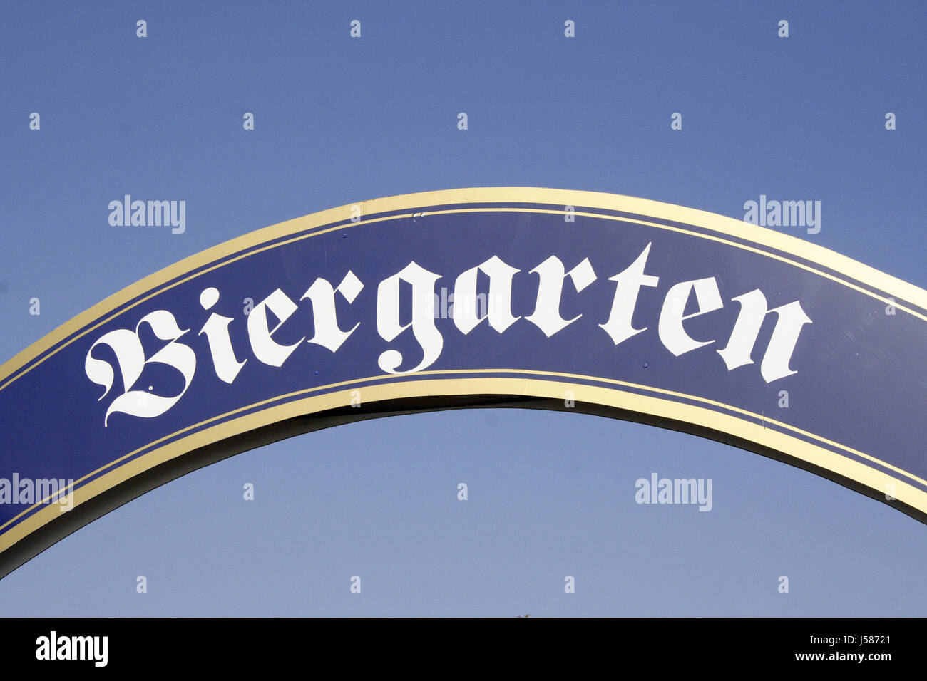 Entrance beer garden biergarten sign hi-res stock photography and ...