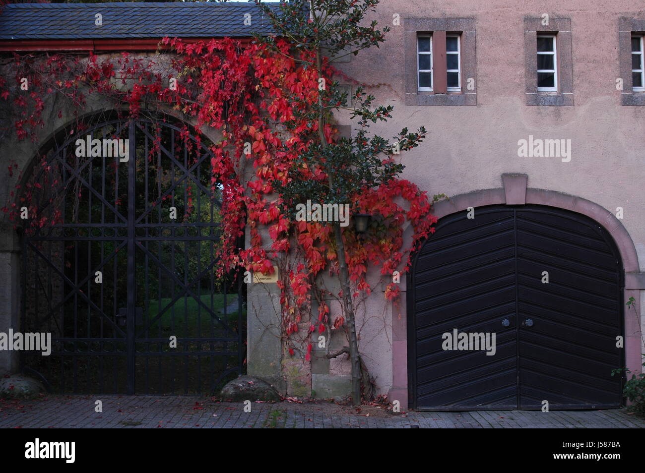 evening in the courtyard Stock Photo - Alamy
