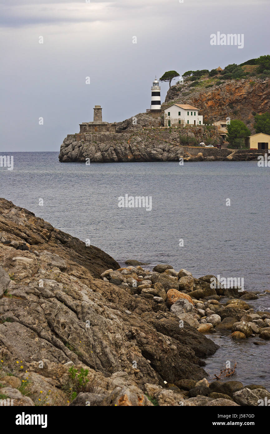 mallorca spain harbor coast harbours steep coast portrait format salt ...