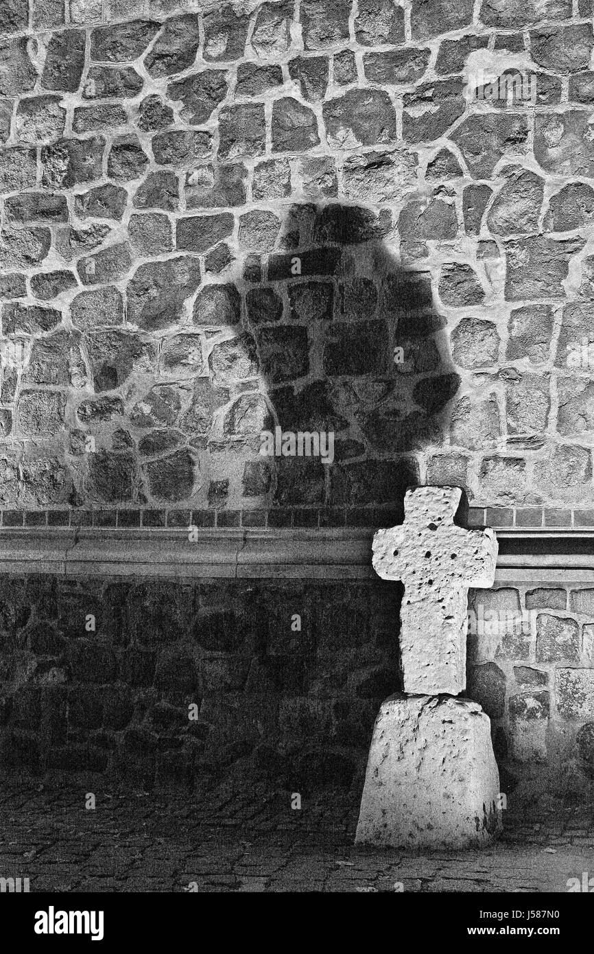 Cross and shadow Black and White Stock Photos & Images - Alamy