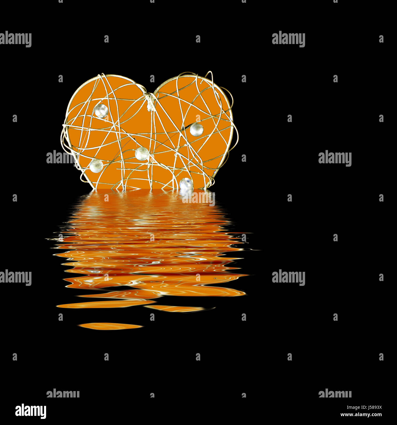 heart theme - heart sinking Stock Photo - Alamy