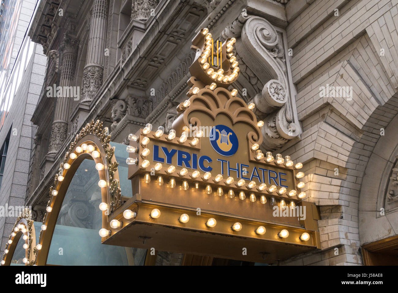 Lyric Theatre in Times Square, New York City, USA Stock Photo - Alamy