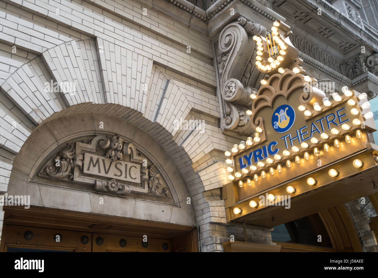 Lyric Theatre in Times Square, New York City, USA Stock Photo - Alamy