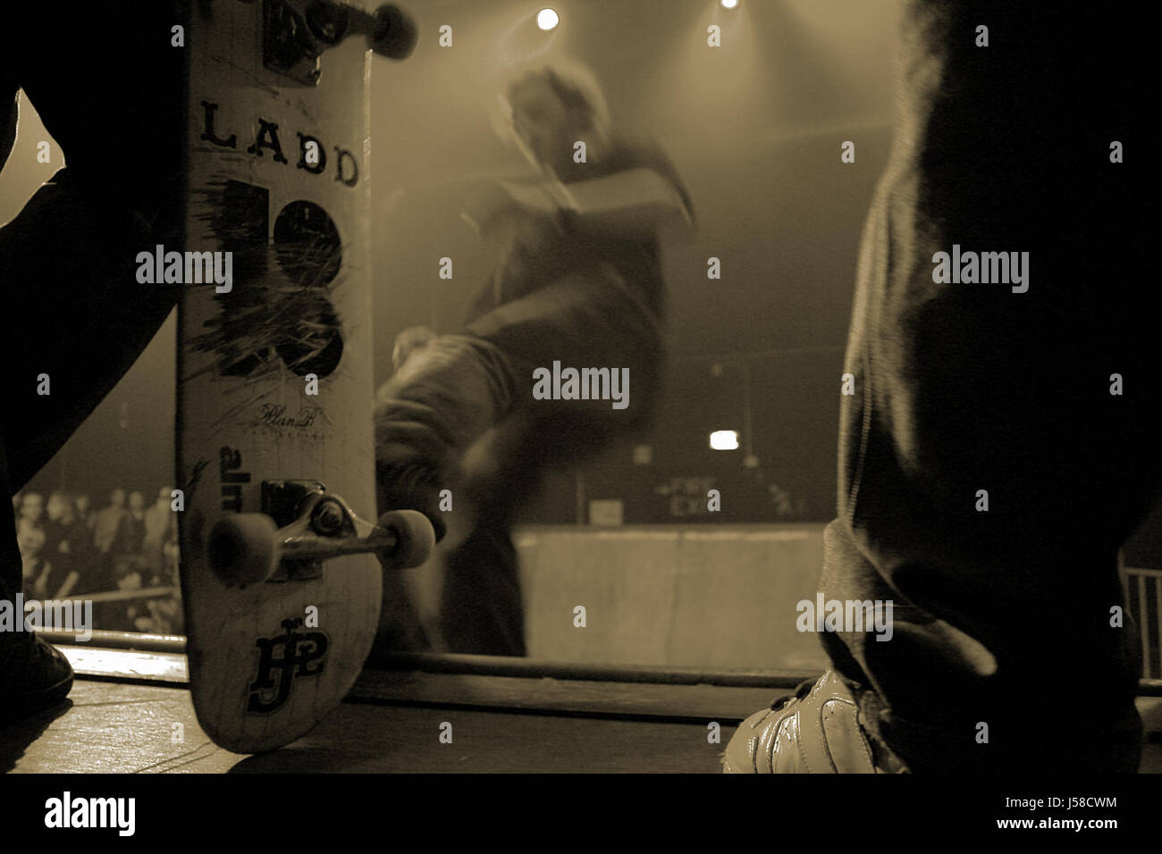 hall motion postponement moving movement indoor photo sepia wheels wide ...