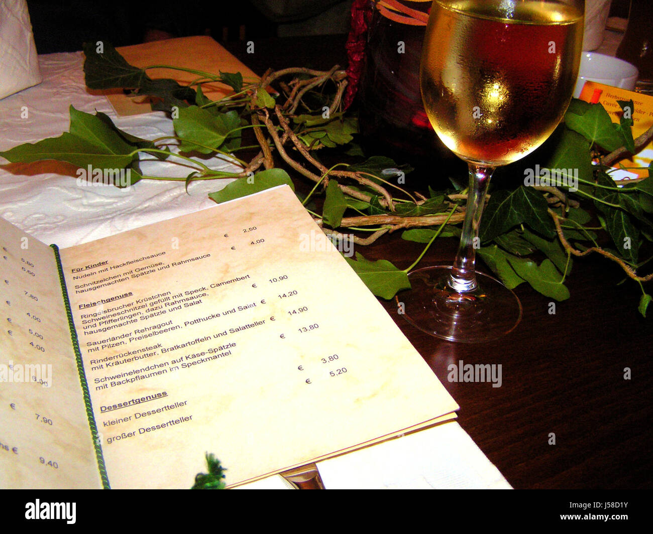 drinks,wine,decoration,menu,banquet,white wine,fixed panel Stock Photo ...