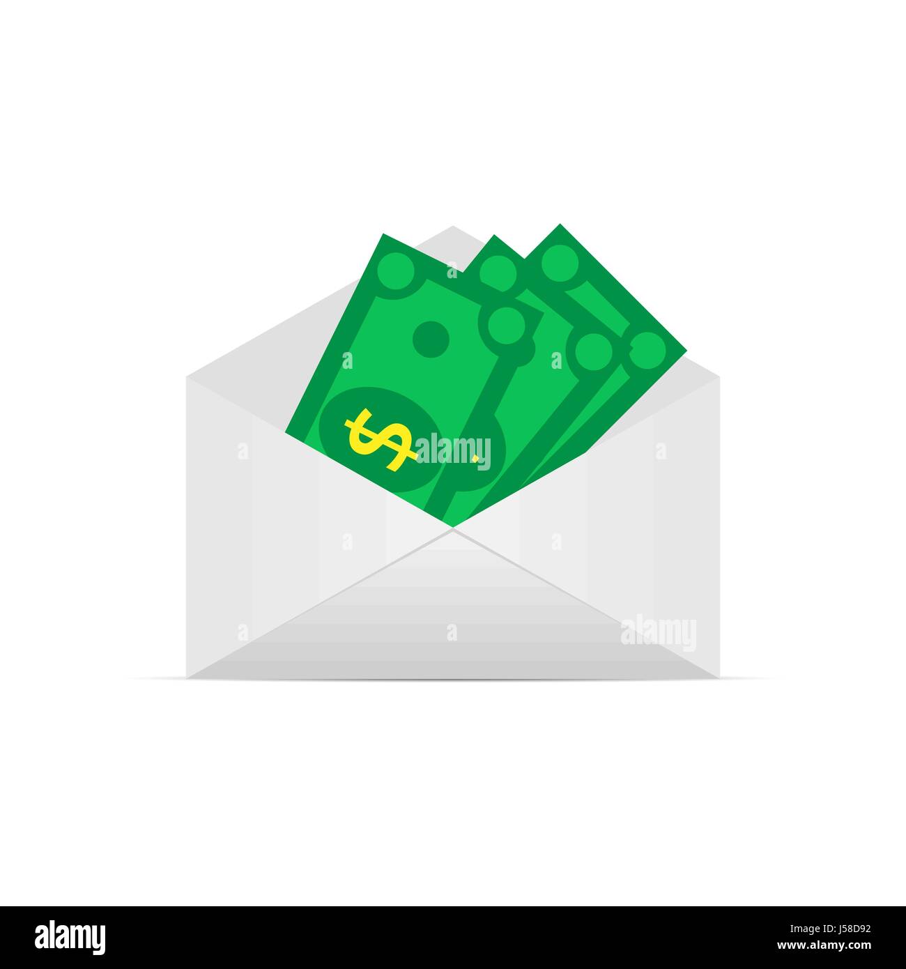 Money envelope icon hi-res stock photography and images - Alamy