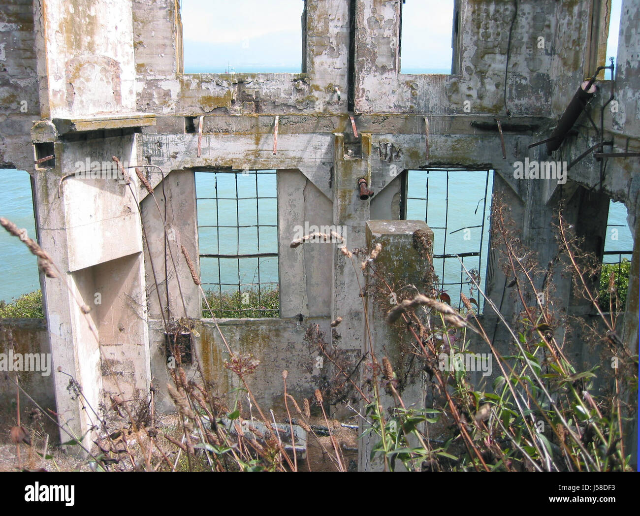 alcatraz - ruins from the inside Stock Photo - Alamy