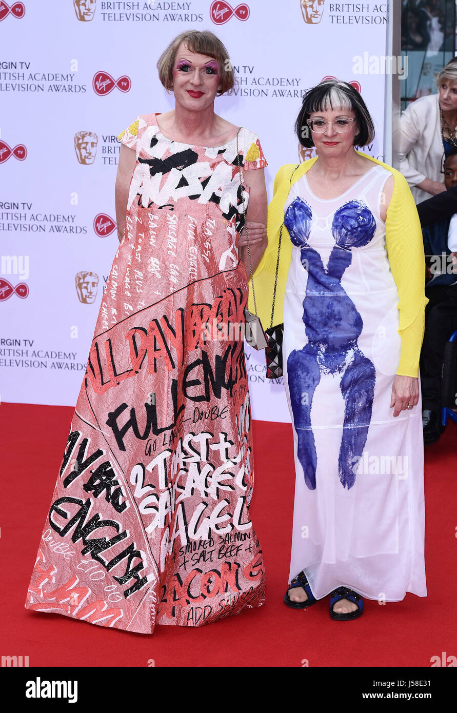 London, UK. Grayson Perry and Philippa Perry at The Virgin TV British ...