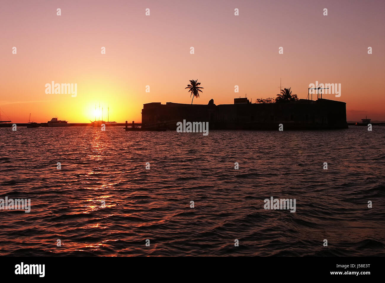 forte de so marcelo sunset Stock Photo - Alamy