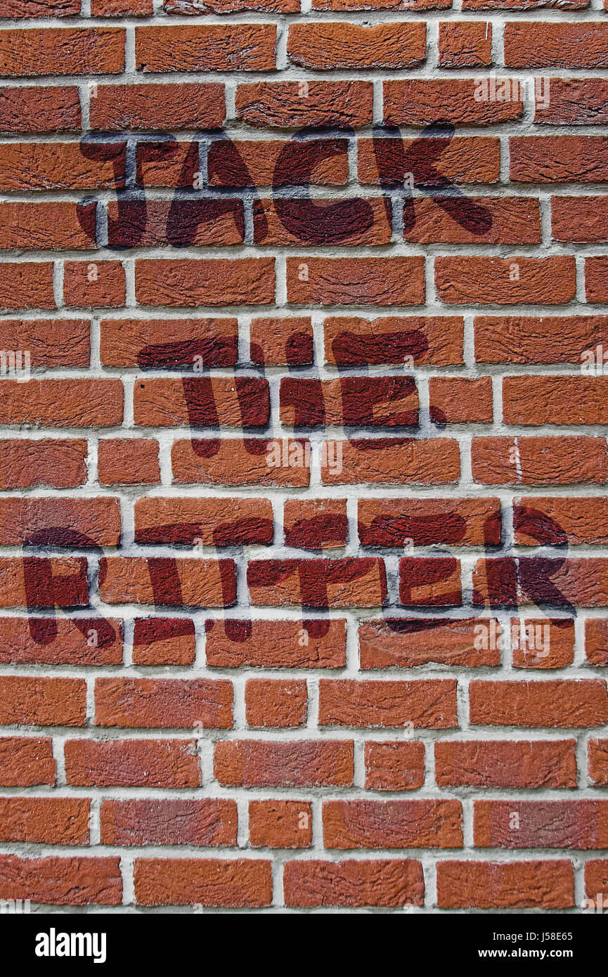 wall writing font typography sprayer brick 191 jack ripper schriftzug ...