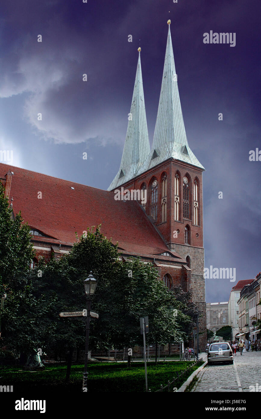 severe weather over berlin Stock Photo - Alamy