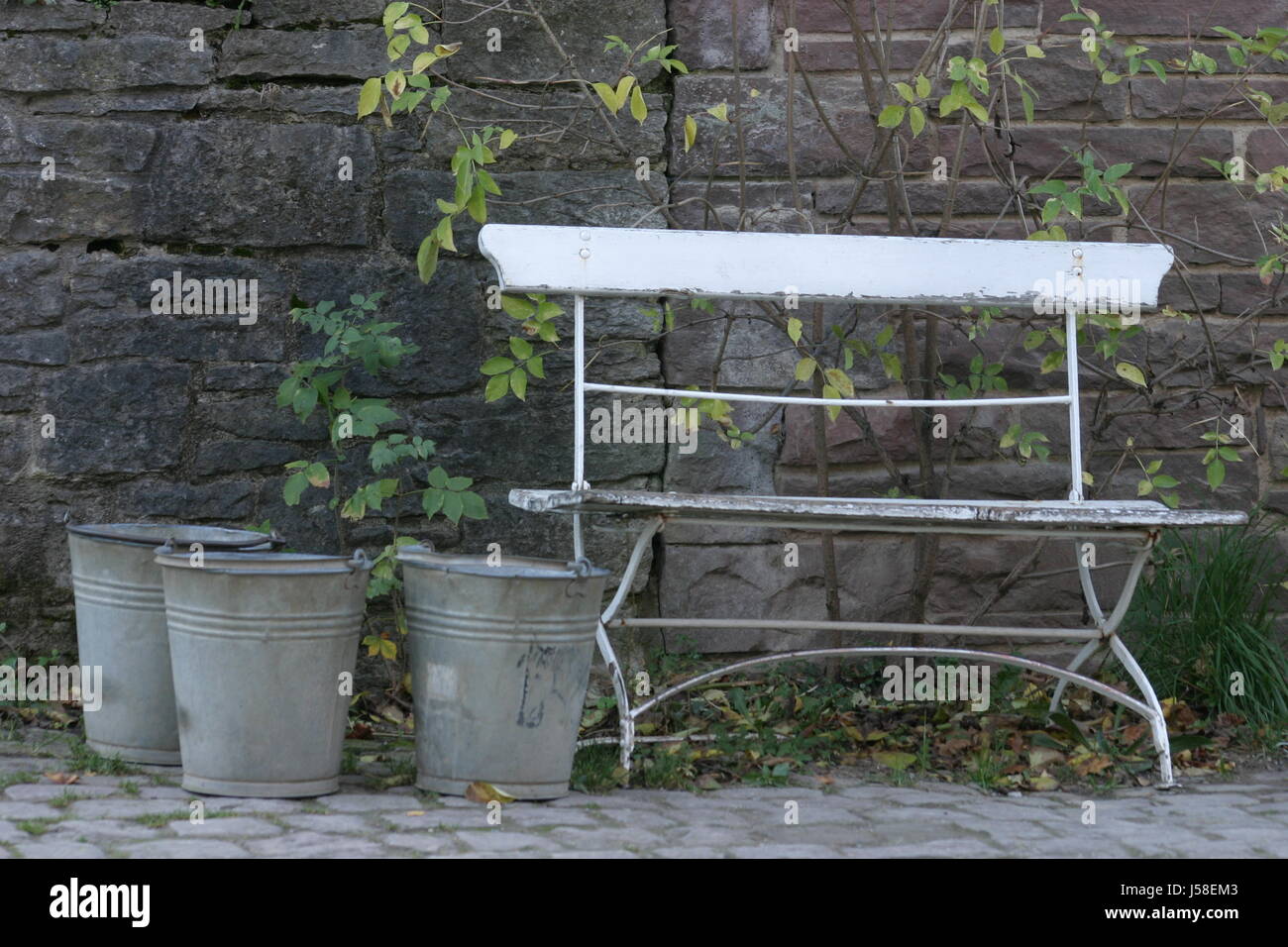 still life with buckets Stock Photo - Alamy