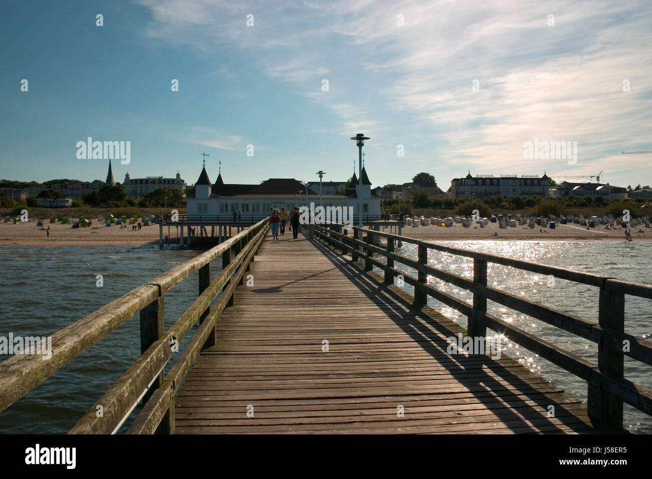 ahlbeck pier,usedom island Stock Photo - Alamy