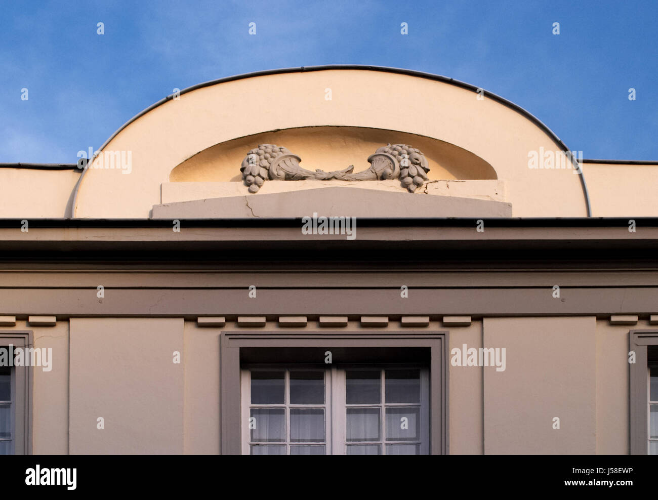blue architectural Hanseatic city style of construction architecture ...