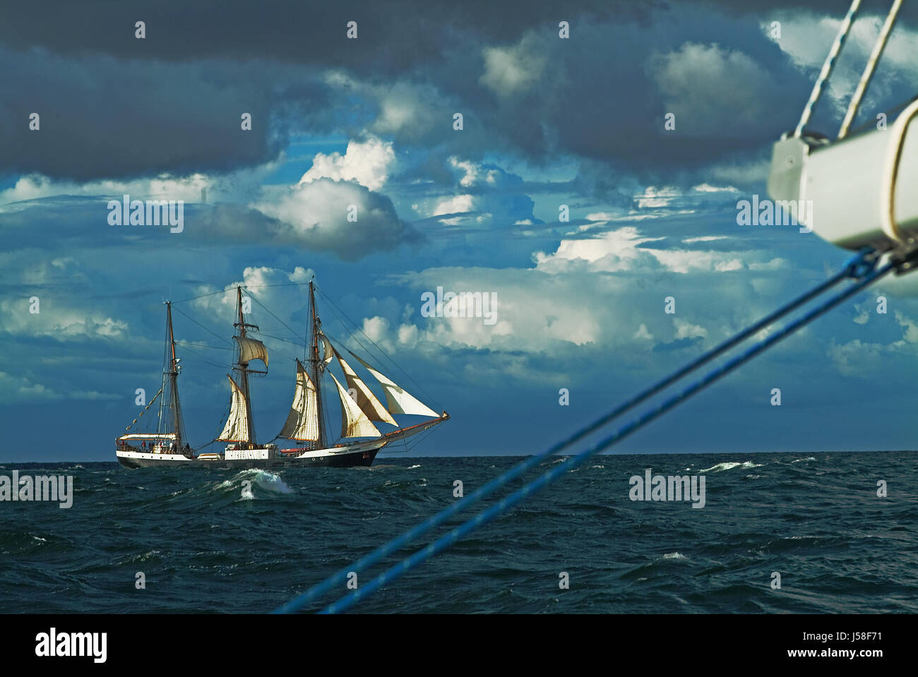 waves sail water baltic sea salt water sea ocean sailing ship sailing ...