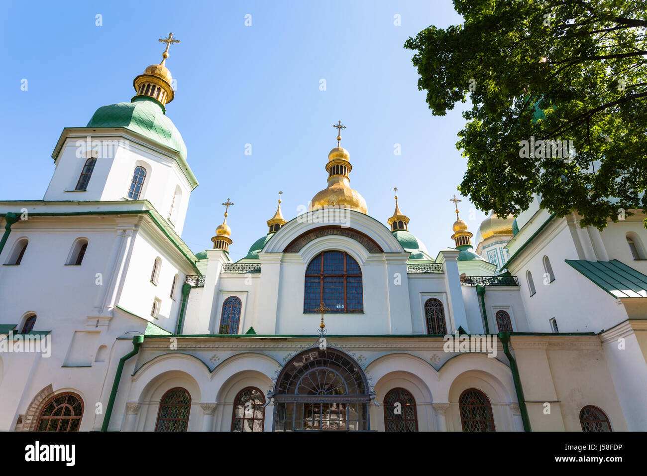 travel to Ukraine - facade of Saint Sophia (Holy Sophia, Hagia Sophia ...