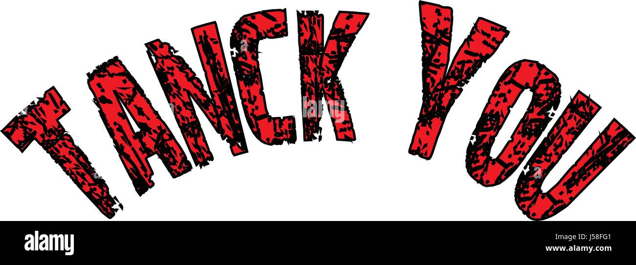 Tank you text sign illustration on White background Stock Vector Image ...