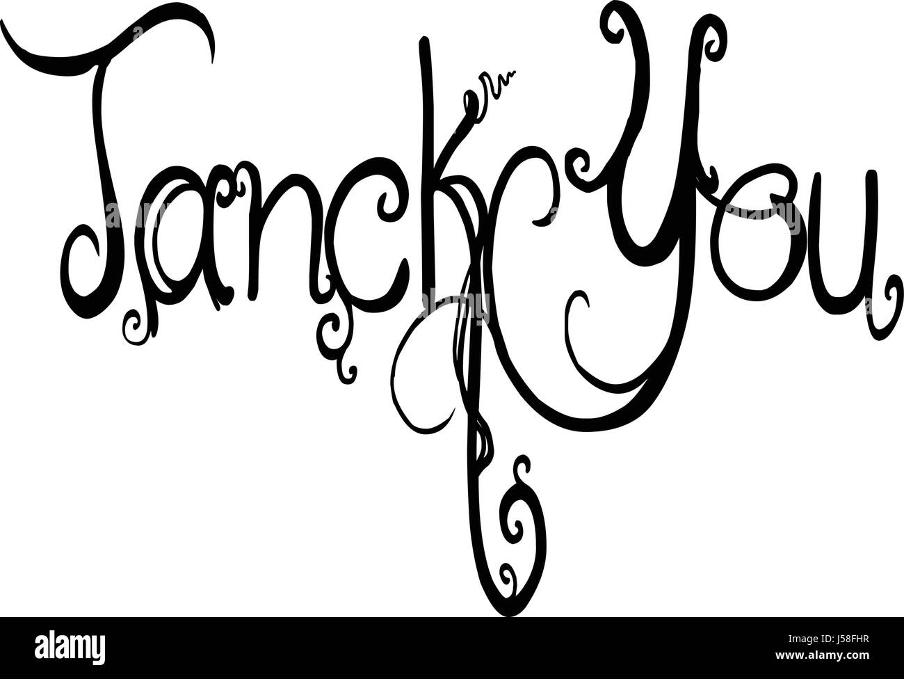 Tank you text sign illustration on White background Stock Vector Image ...