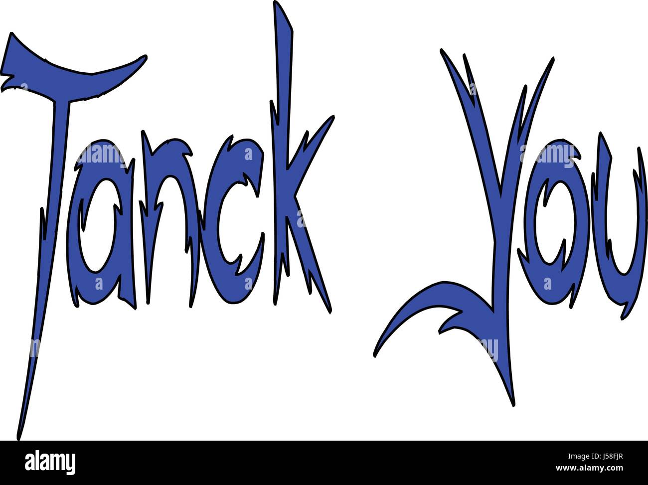 Tank you text sign illustration on White background Stock Vector Image ...