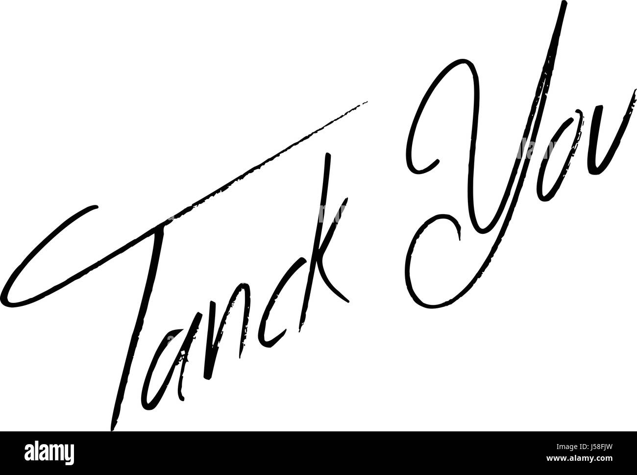 Tank you text sign illustration on White background Stock Vector Image ...