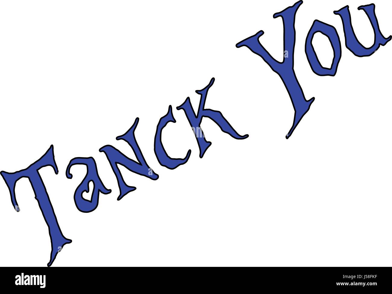 Tank you text sign illustration on White background Stock Vector Image ...