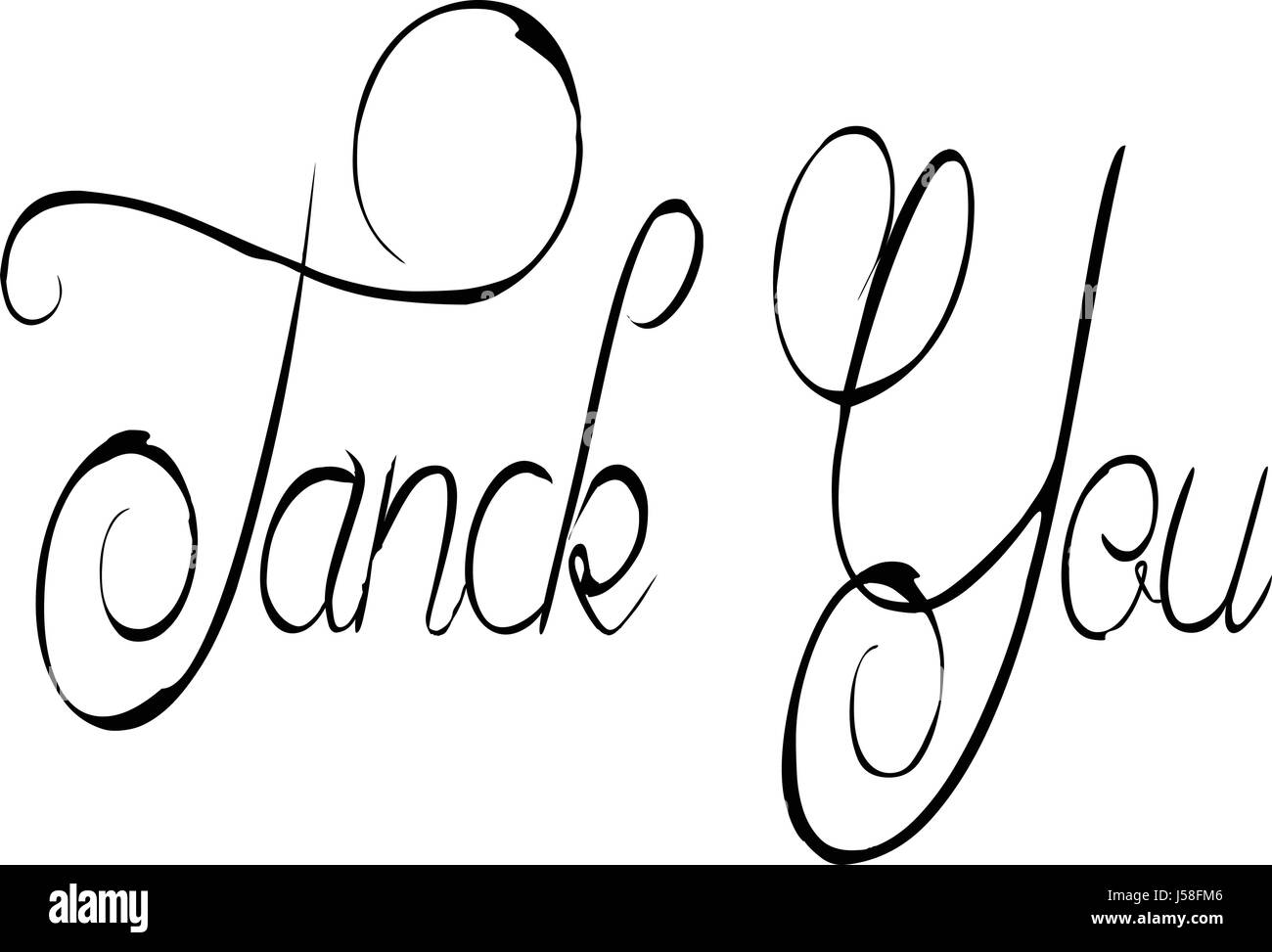 Tank you text sign illustration on White background Stock Vector Image ...