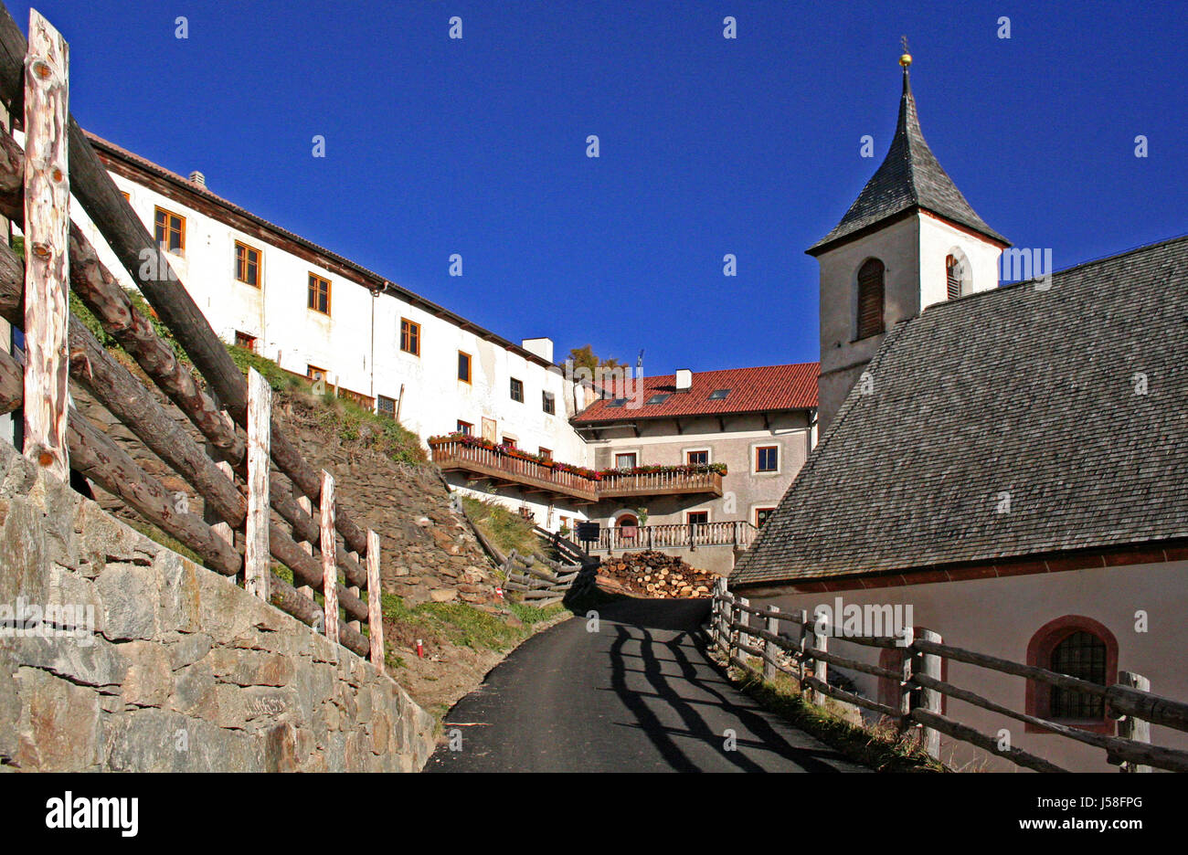 blue church window porthole dormer window pane wood beam south tyrol ...