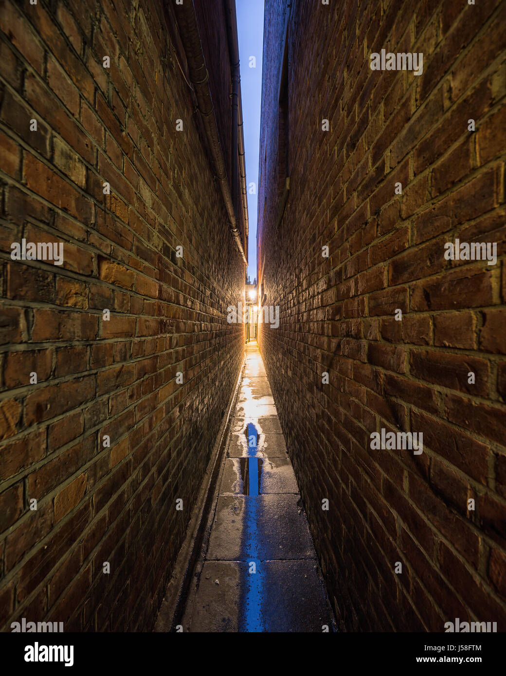 Brick Alley Way, York Stock Photo - Alamy