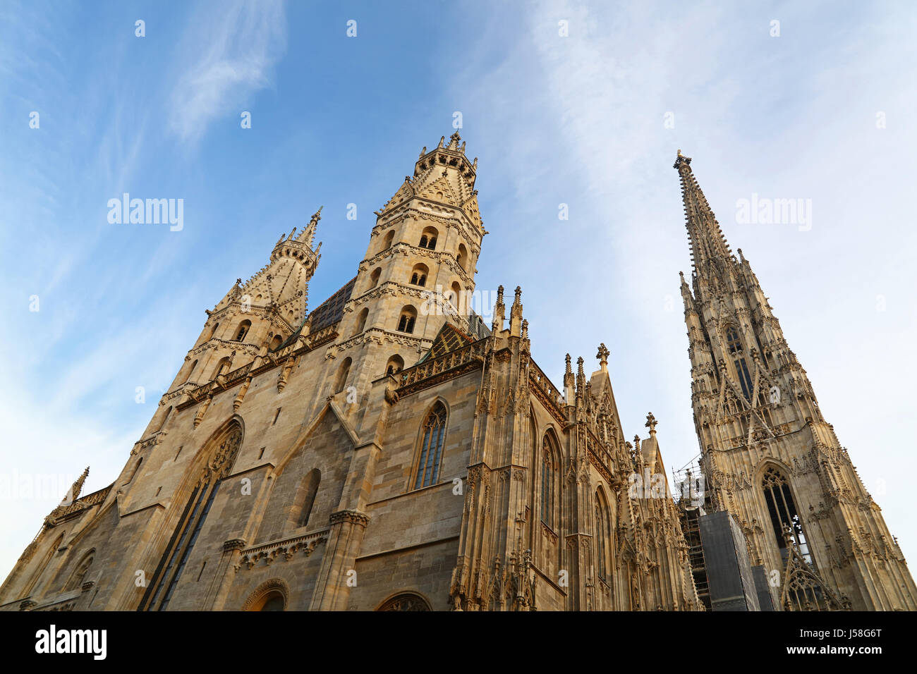 St Stephen Cathedral (Stephansdom) at Stephansplatz, the biggest ...
