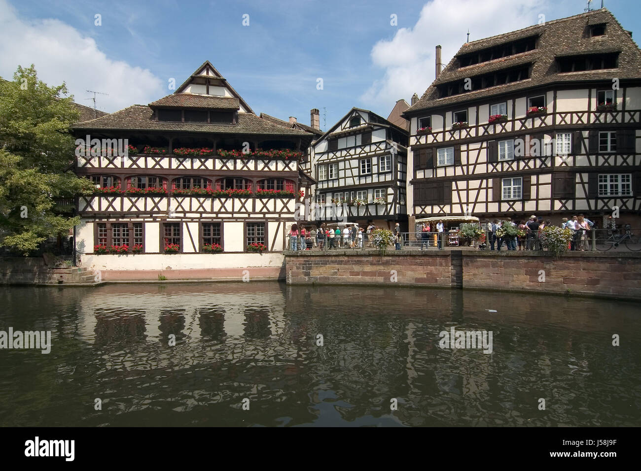 france square city idyll strasbourg river water petit france ...