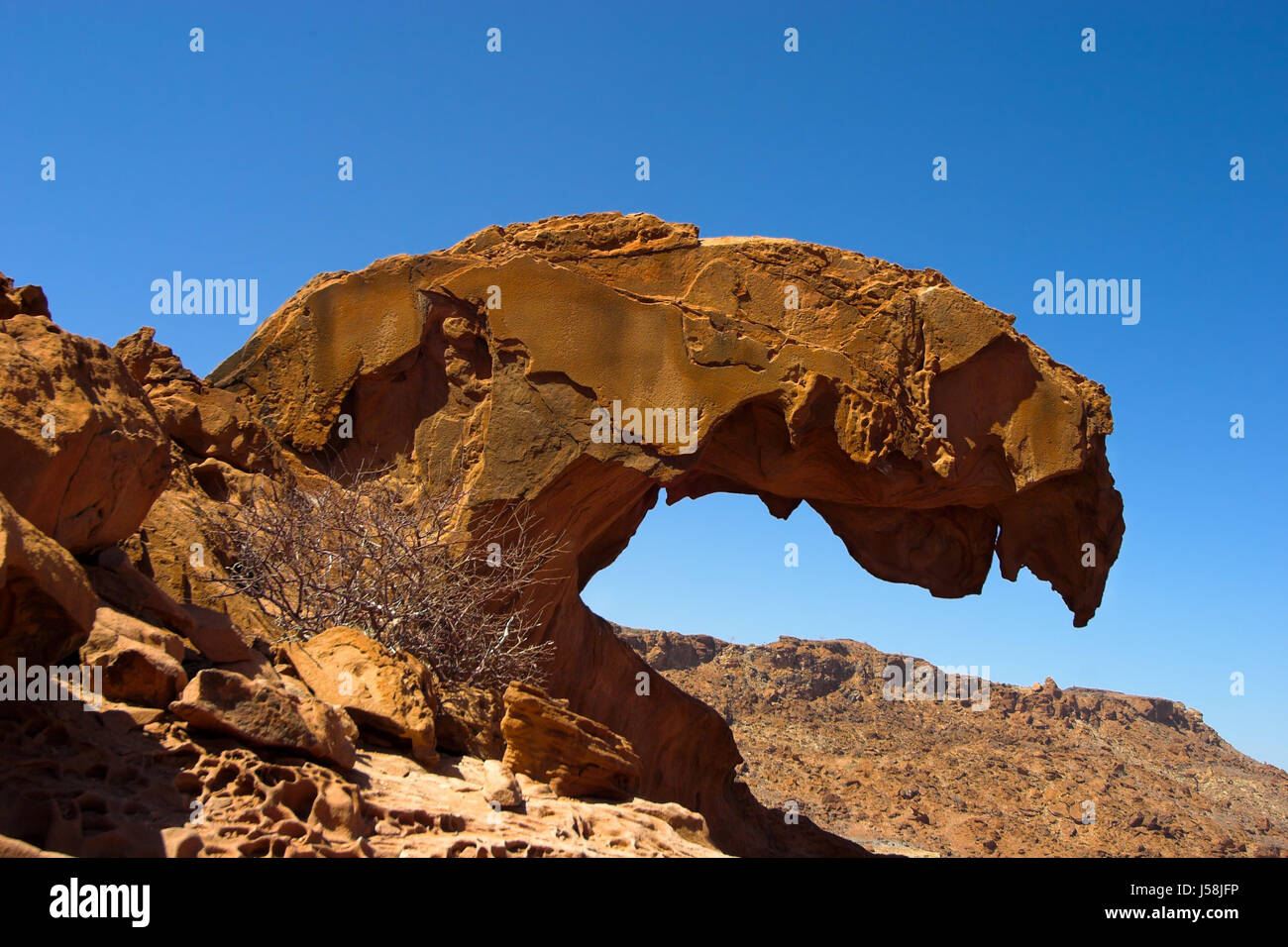 blue finger stone africa namibia claw doubt firmament sky sands sand ...