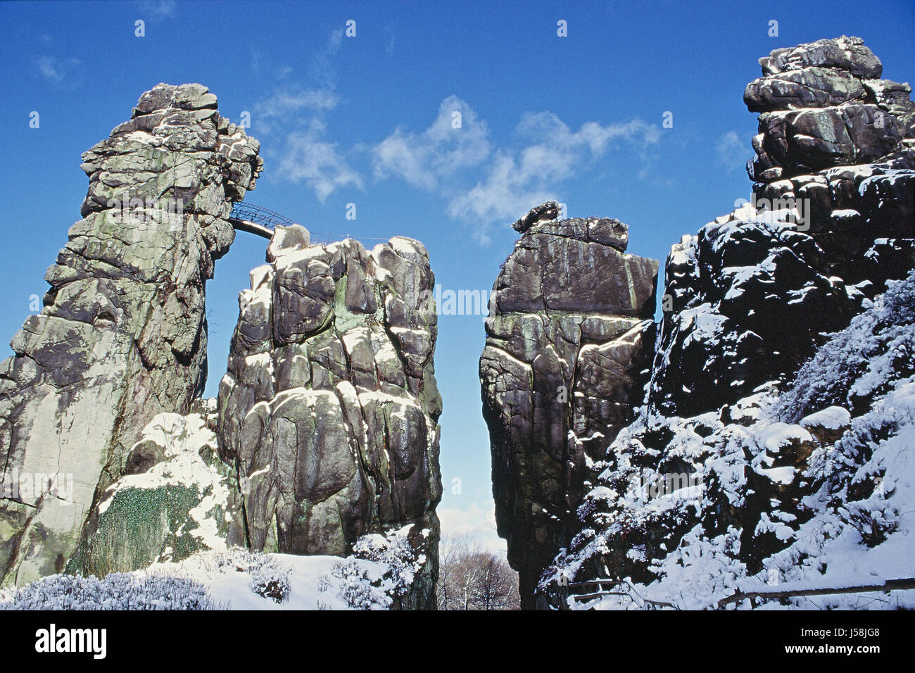 mountains stone winter europe rock germany german federal republic snow ...