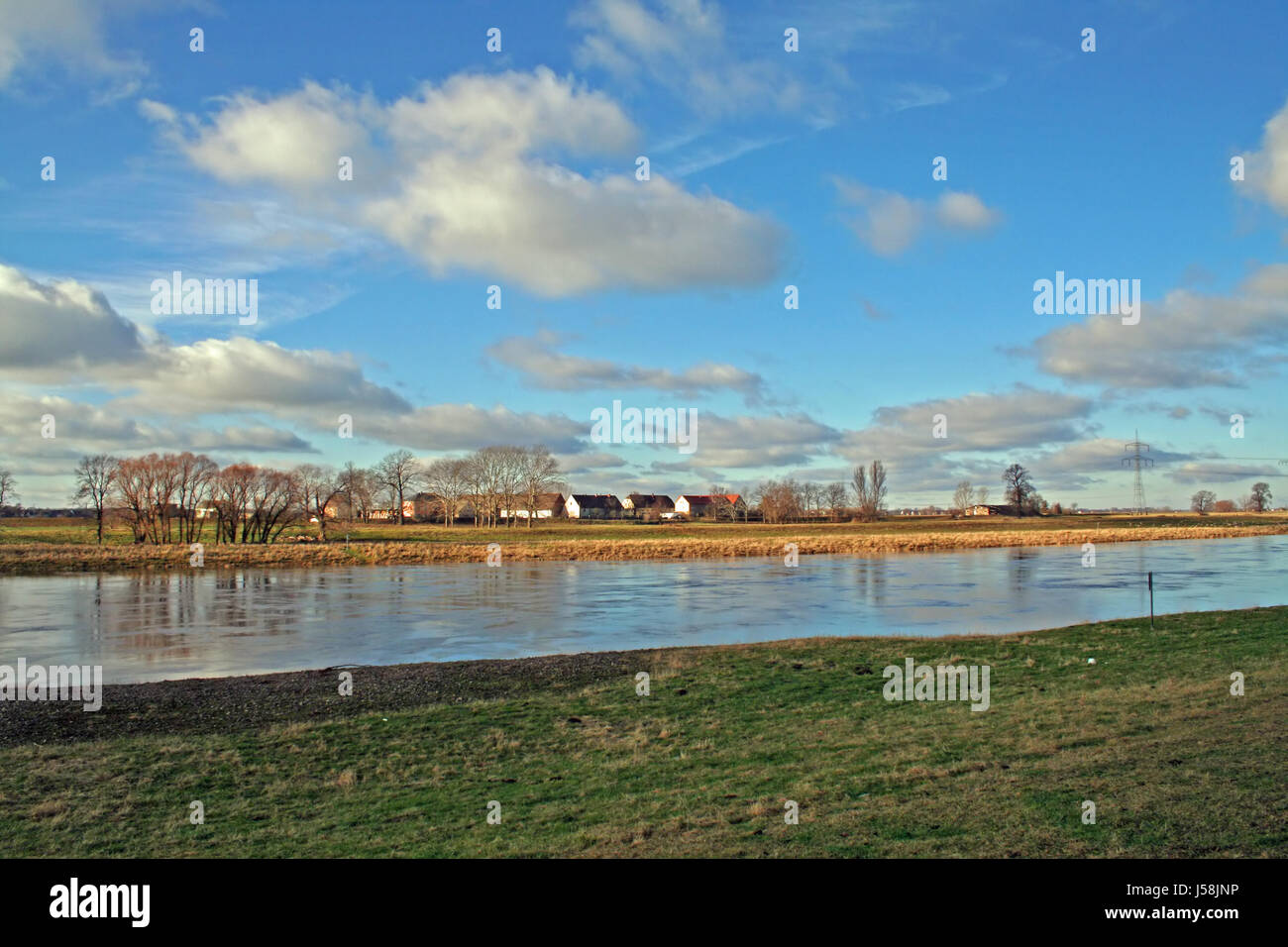 elbe landscape 3 Stock Photo - Alamy