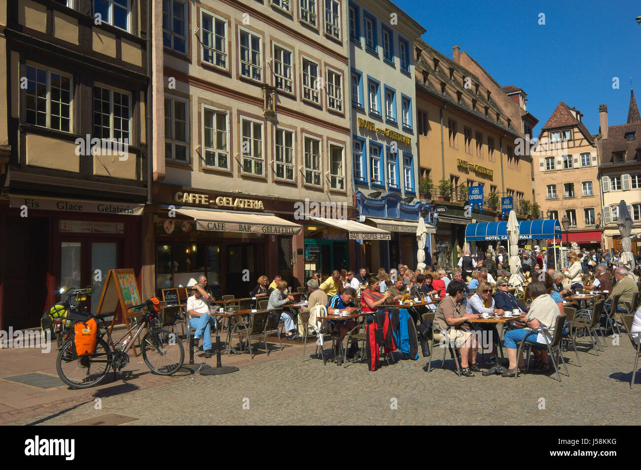 Strasbourg, Cathedral square, UNESCO world heritage site, Place Kleber ...