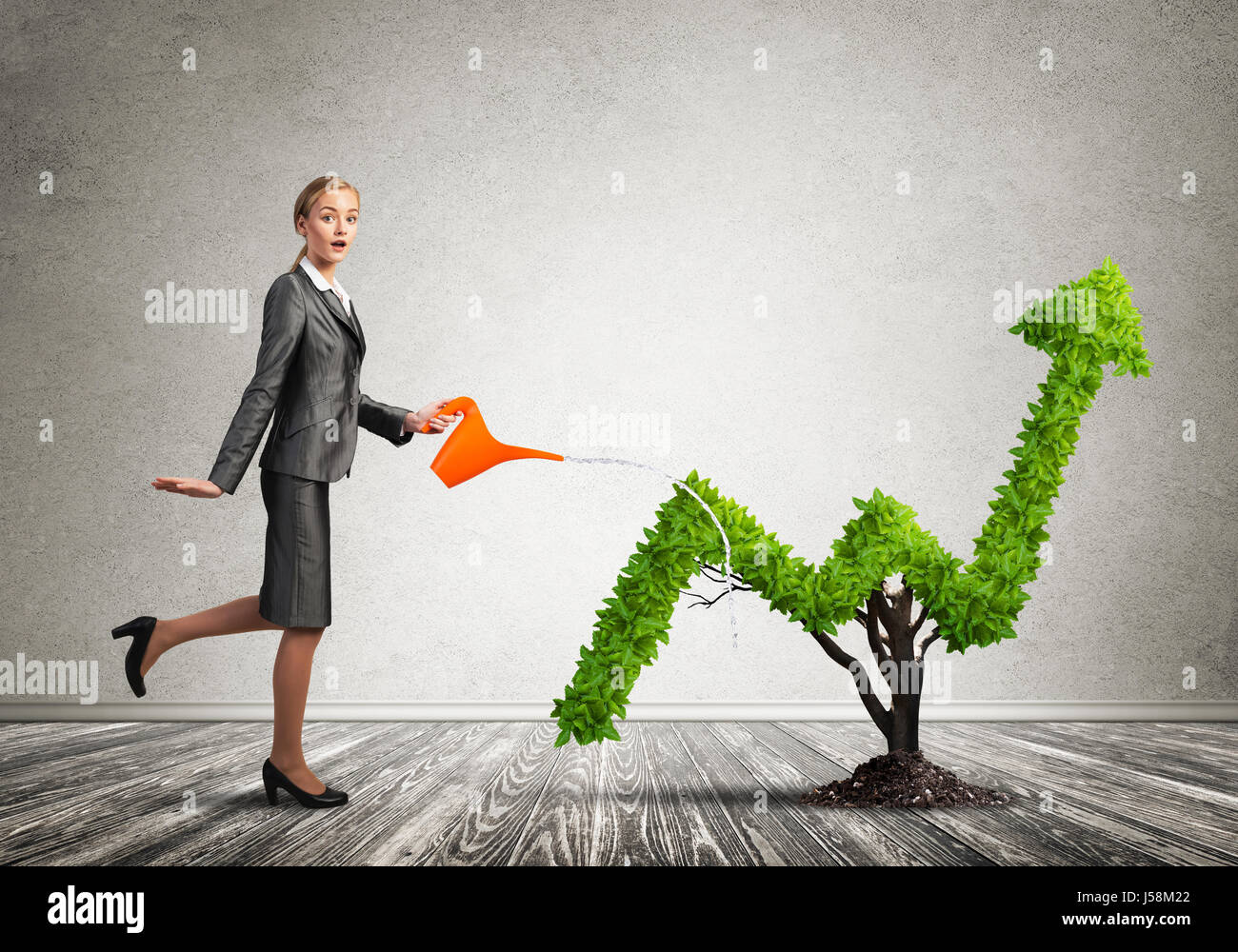 Make your money grow Stock Photo - Alamy
