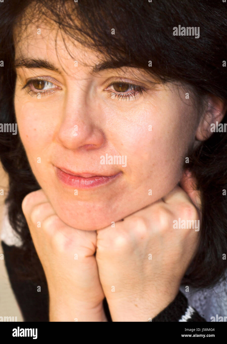 hmmmm - let me think Stock Photo - Alamy