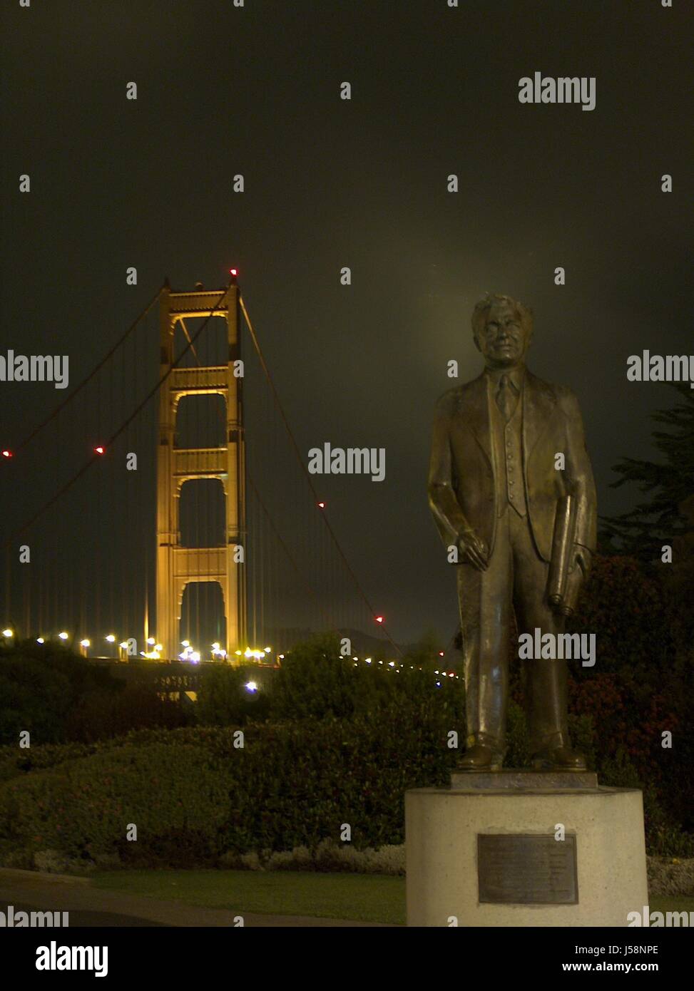 monument engineering statue bridge processor bridge night nighttime ...