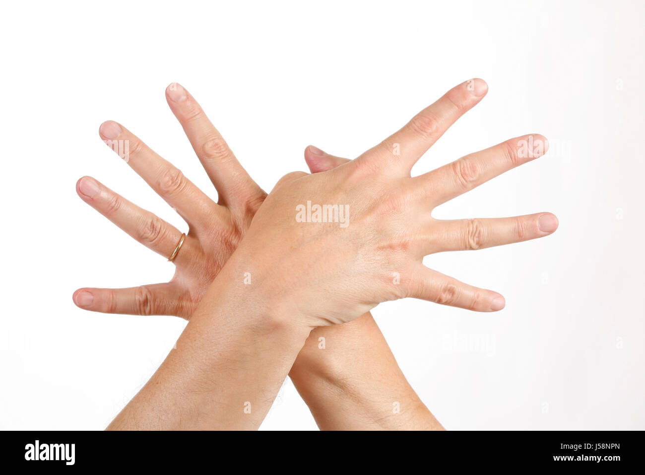 Male human hand gestures, yoga mudras Stock Photo - Alamy