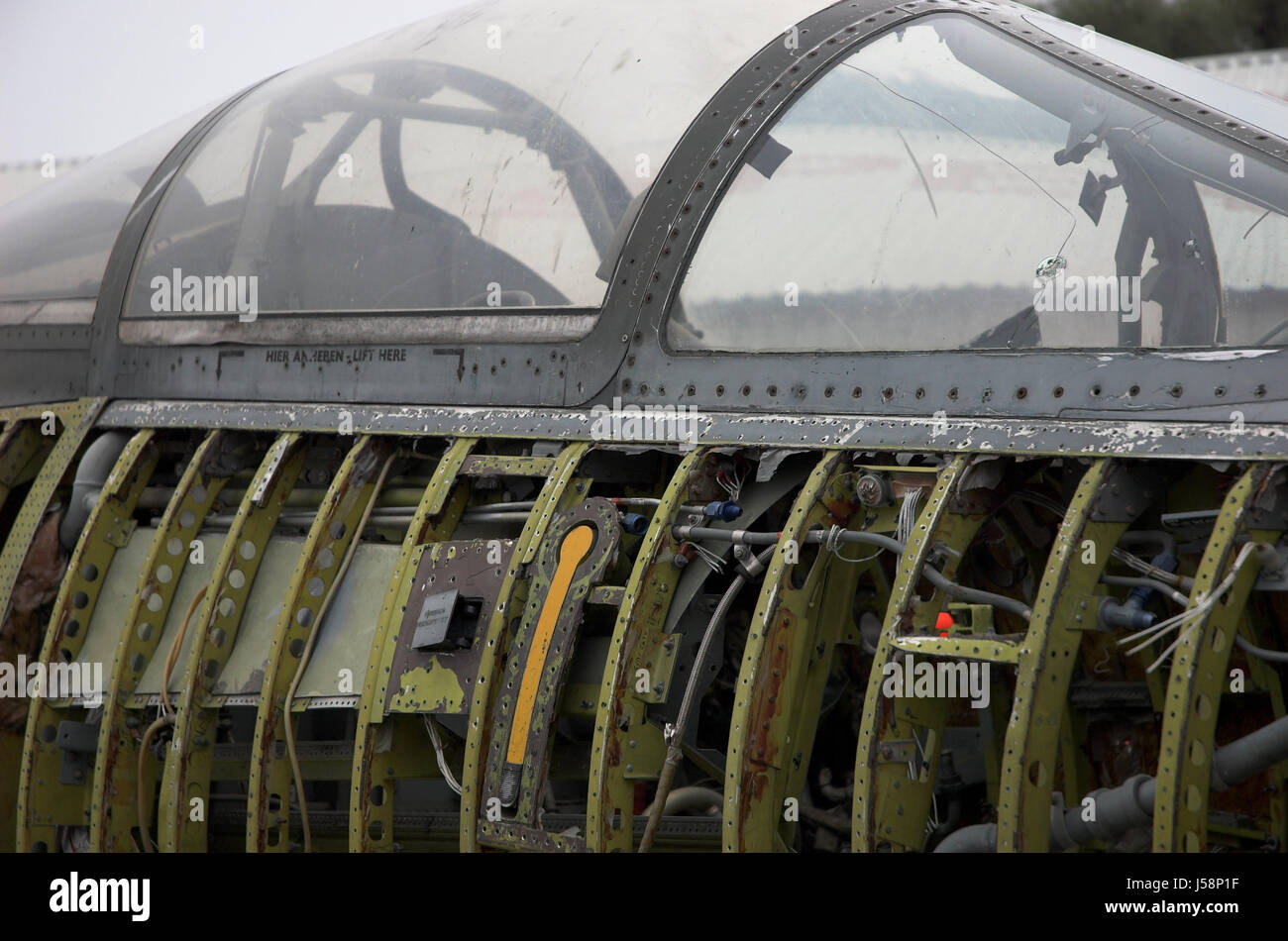 museum disused scrap skeleton scrap yard structure starfighter f 104 ...
