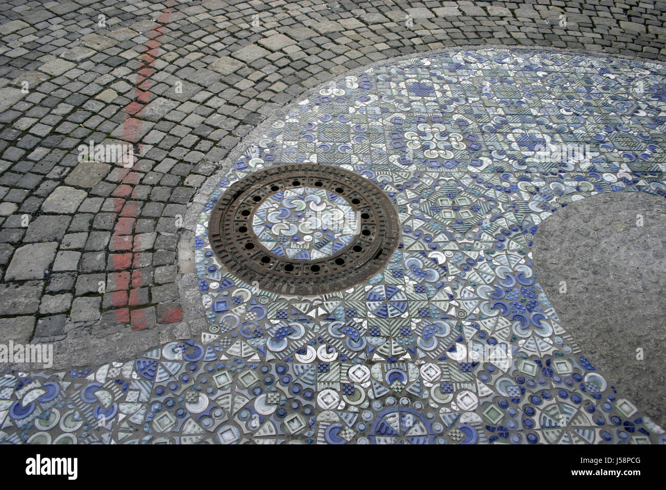 blue art flow bavaria germany german federal republic ceramic tiles ...