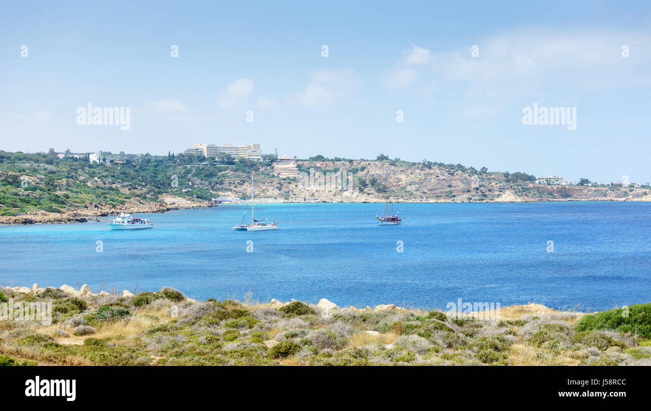 Sea view from the park Cavo Greco in Ayia Napa. Cyprus Stock Photo - Alamy