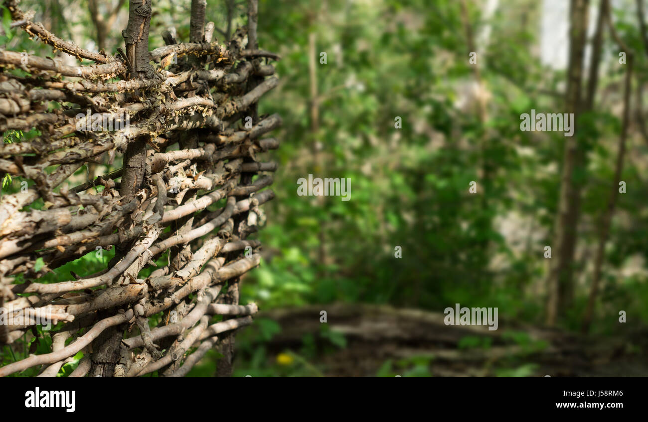 Interwoven fence hi-res stock photography and images - Alamy