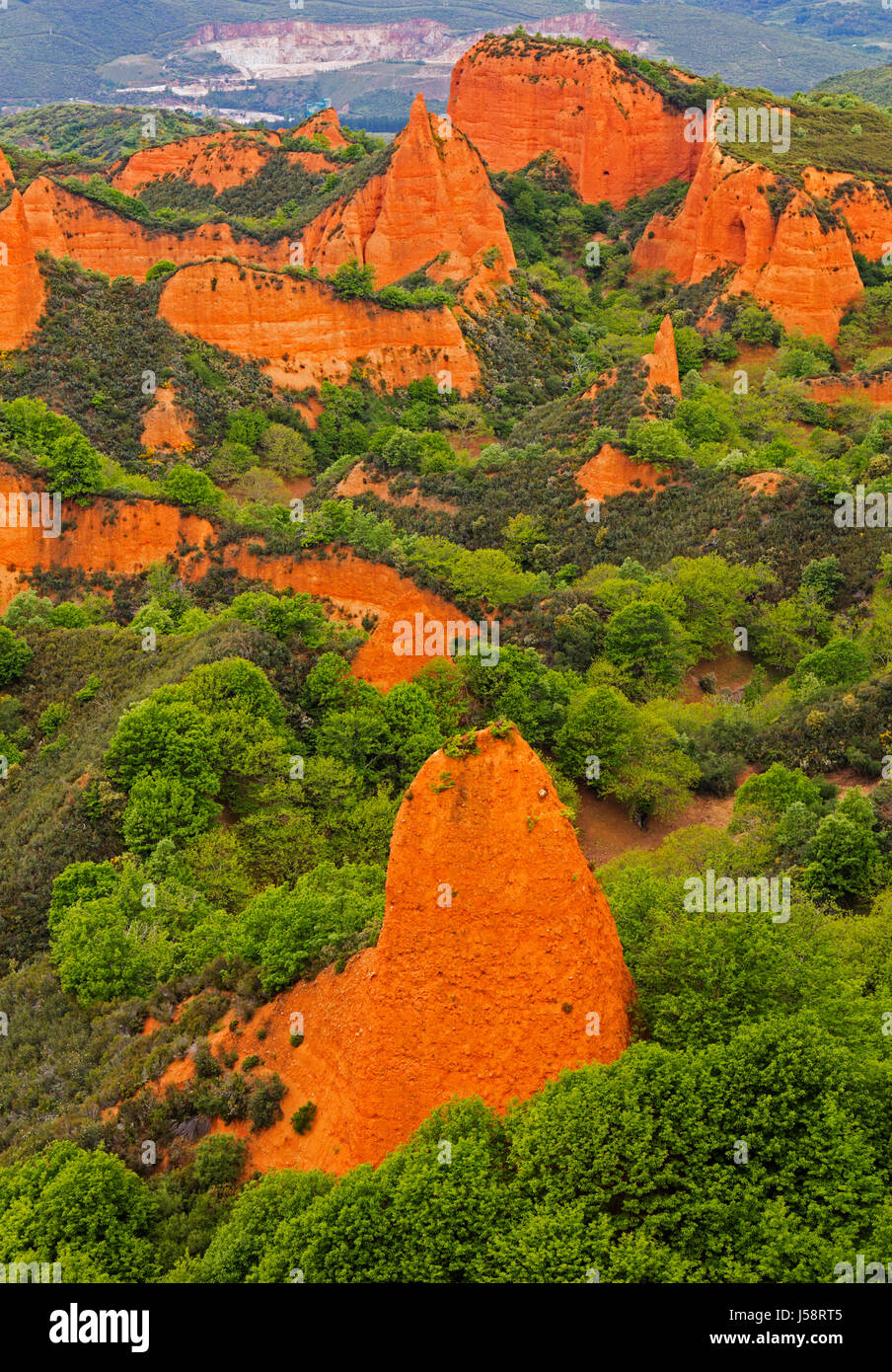 Las Medulas, Leon Province, Castile and Leon, Spain. The Roman gold ...