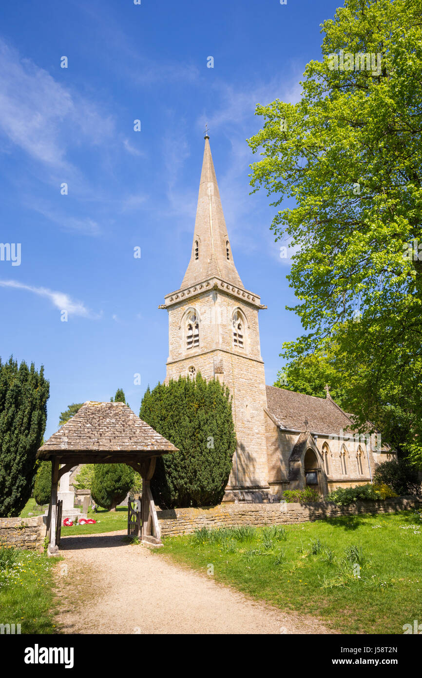 Anglican church St. Mary the Virgin, Lower Slaughter, Gloucestershire ...