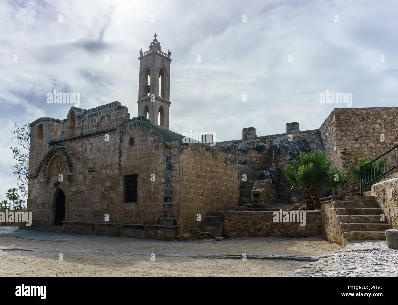 Ancient temple in Paralimni against the sky. Cyprus Stock Photo - Alamy