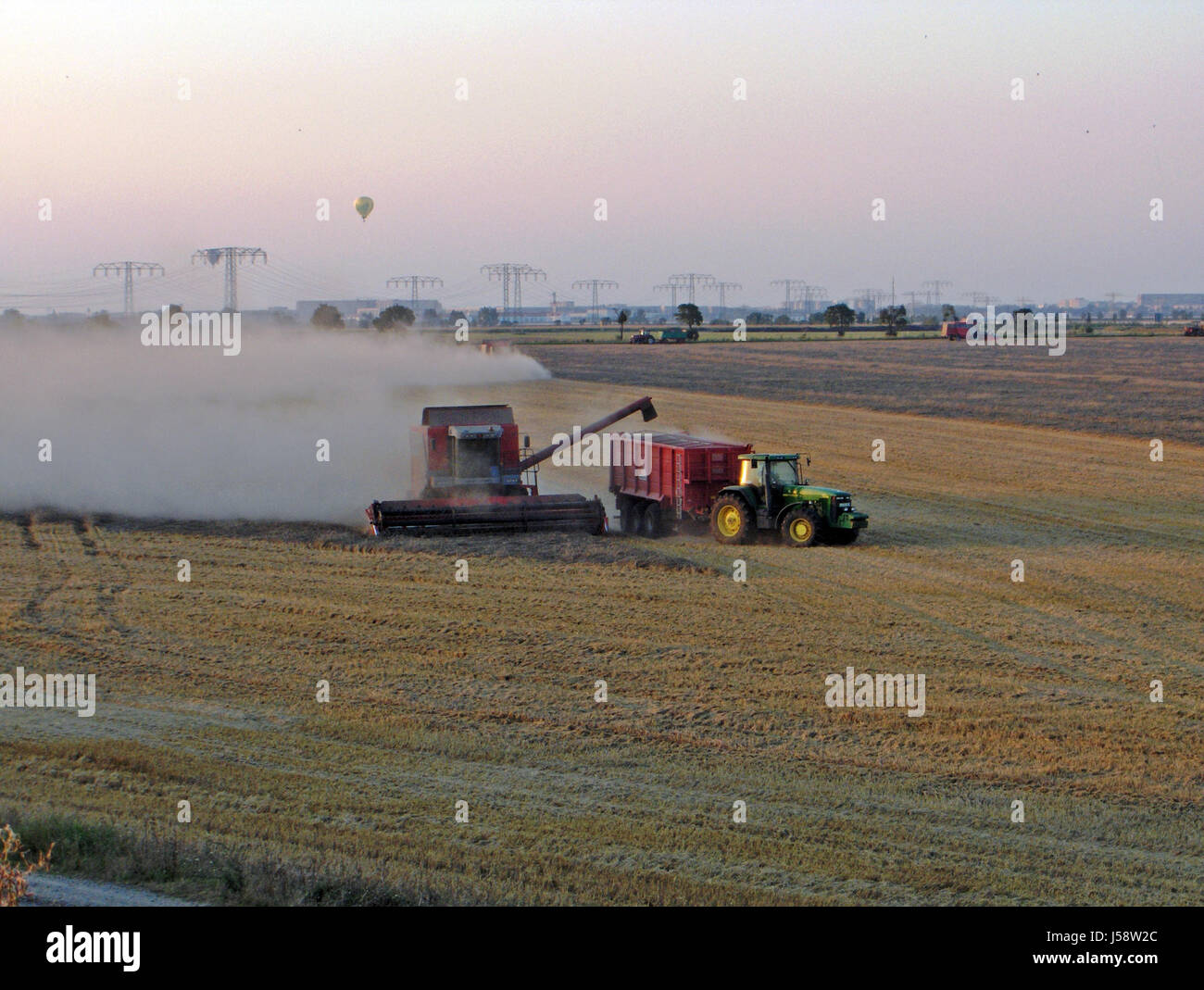 dust agriculture farming field spring acre trailer tractor farmer ...