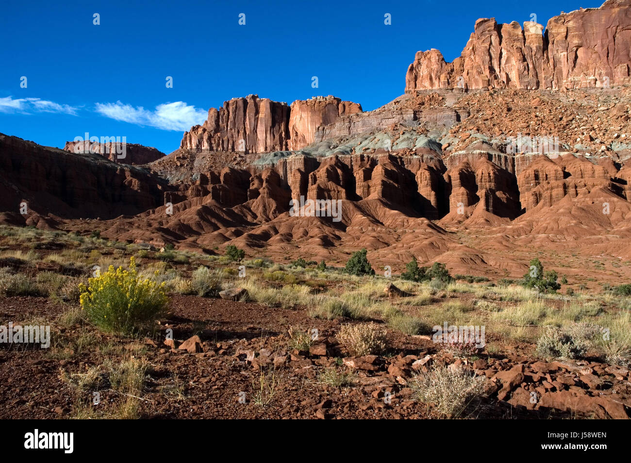 waterpocket fold 1 Stock Photo - Alamy