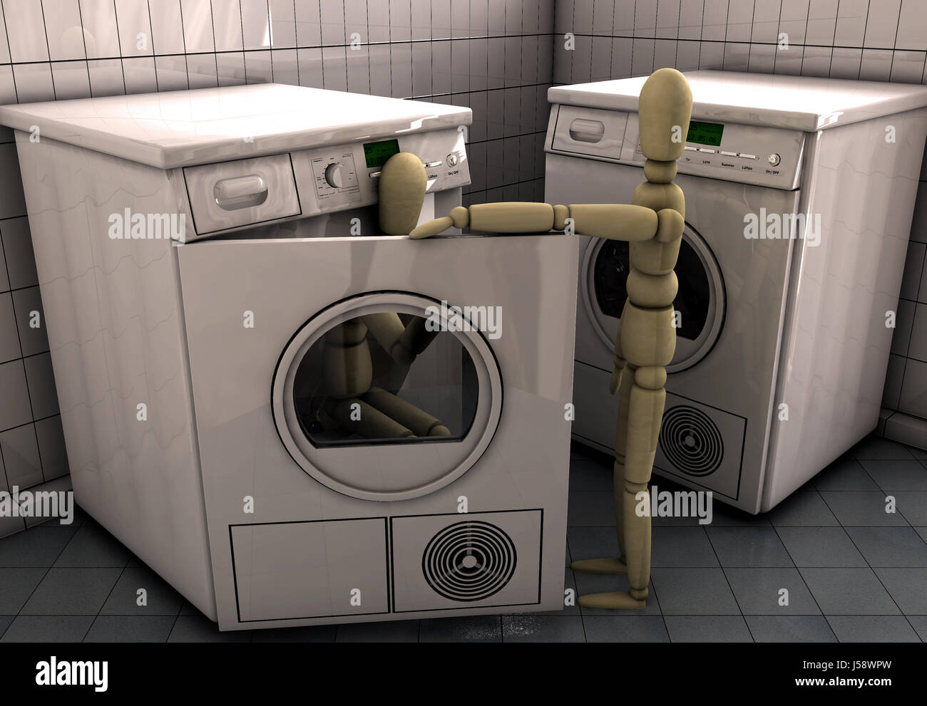 household room doll wash washing washing machine laundry detergent ...