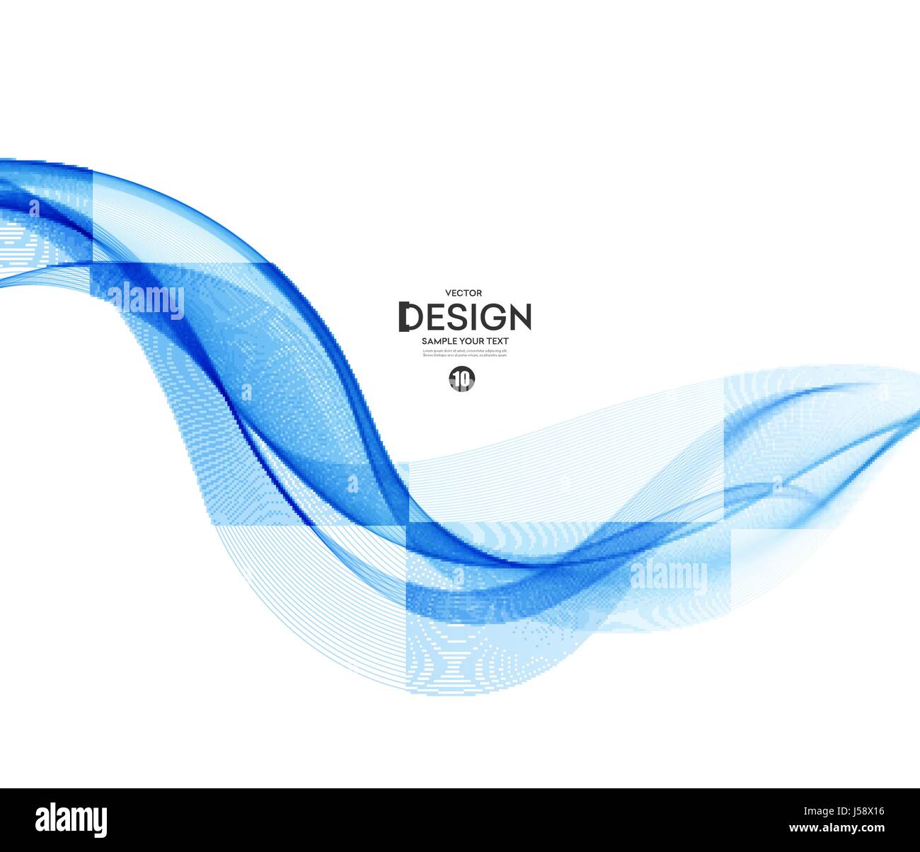 Abstract vector background, blue wavy Stock Vector Image & Art - Alamy